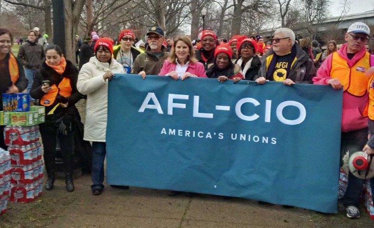 Labor Participates in Women’s Rights March | American Postal Workers Union