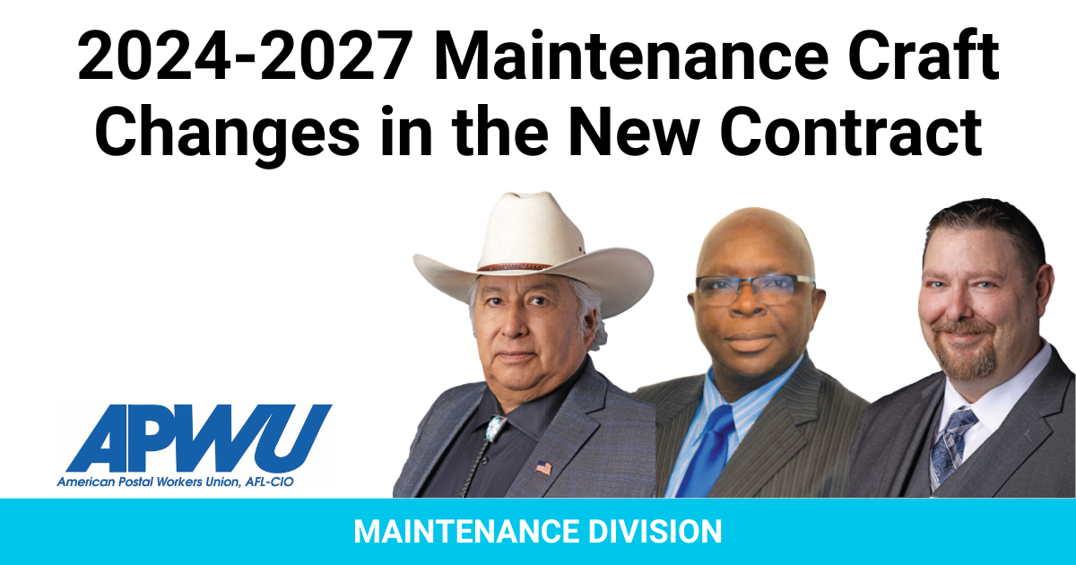2024-2027 Maintenance Craft Changes in the New Contract | American ...