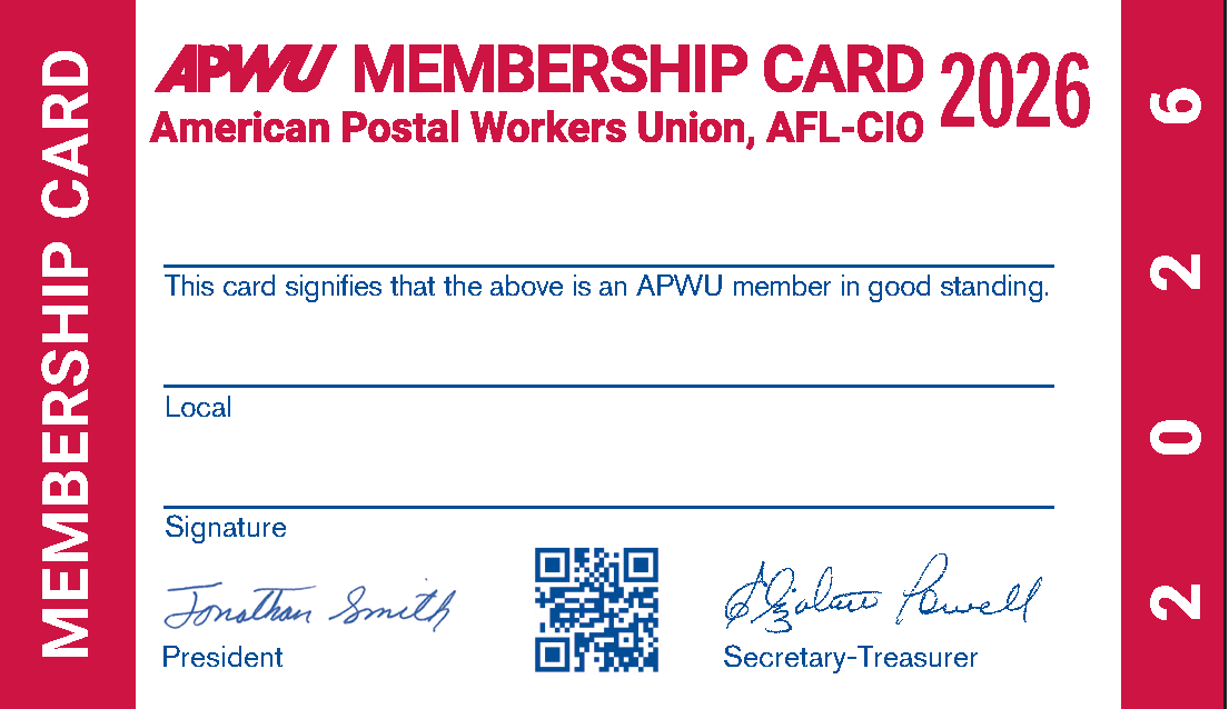 The Importance of Your APWU Membership Card | American Postal Workers Union